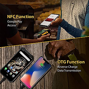 Rugged Smartphone Ulefone Armor X5 (2021), Waterproof IP68 Dual SIM Unlocked Phones, Global 4G LTE, 8-Octa-core Android 11, 3GB+32GB, 5000mAh Battery, Face Recognition, Bluetooth, NFC, Compass -Black