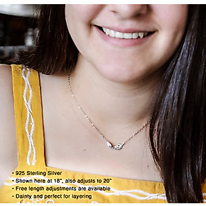 EFYTAL Best Friend Necklace, Sterling Silver or Gold Plated Feather Friendship Necklace, Gifts for Best Friends, BFF Necklace, Best Friend Necklaces for Women, Friendship Jewelry, Bestie Necklace