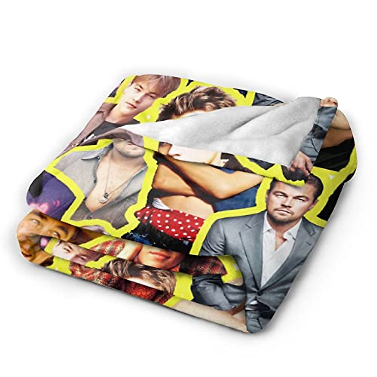 Blanket Leonardo Dicaprio Soft and Comfortable Warm Fleece Blanket for Sofa,Office Bed car Camp Couch Cozy Plush Throw Blankets Beach Blankets