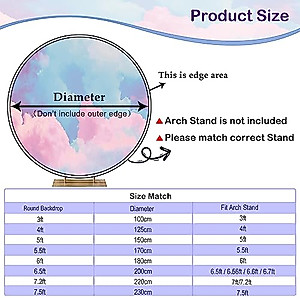 Leyiyi 6.5x6.5ft Happy 50th Birthday Round Backdrop Royal Blue Curtain Drapes Luxury Golden King Crown Photography Background Prince Men Fifty Birthday Party Decor Banner Photo Booth Props