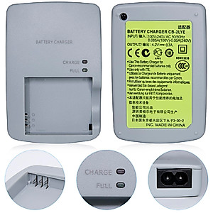 CB-2LYE Battery Charger for Canon CB-2LY NB-6L NB-6LH Battery Compatible with IXUS SX170 SX240 SX260 SX270 SX280 SX500 SX510 SX520 SX530 SX540 SX600 SX700 SX710 SD770 SD980 SD1200 SD1300 Camera ﻿