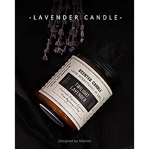 Candles, Sandalwood Rose Candle and Lavender Candle, Long Lasting Soy Scented Candles Set Gifts for Women, Birthday Gift, Christmas Gfits