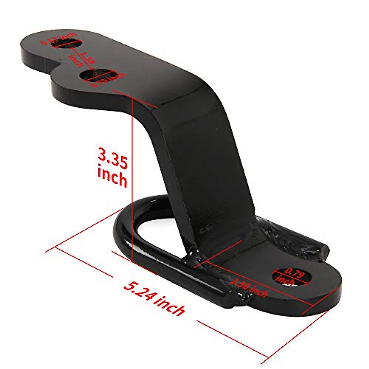 NIXFACE Heavy Duty ATV/UTV Three-Way Hitch ATV Attachments