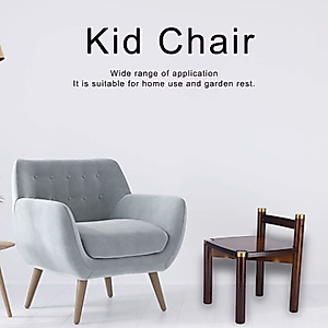 XPSSJMU Kid Chair, Bamboo Chair with Lovely Stylish Innovative Durable Low Dining Chair for Home Garden Courtyard, Easy and Quick to Install, Anti-Collision Rounded Corner Design