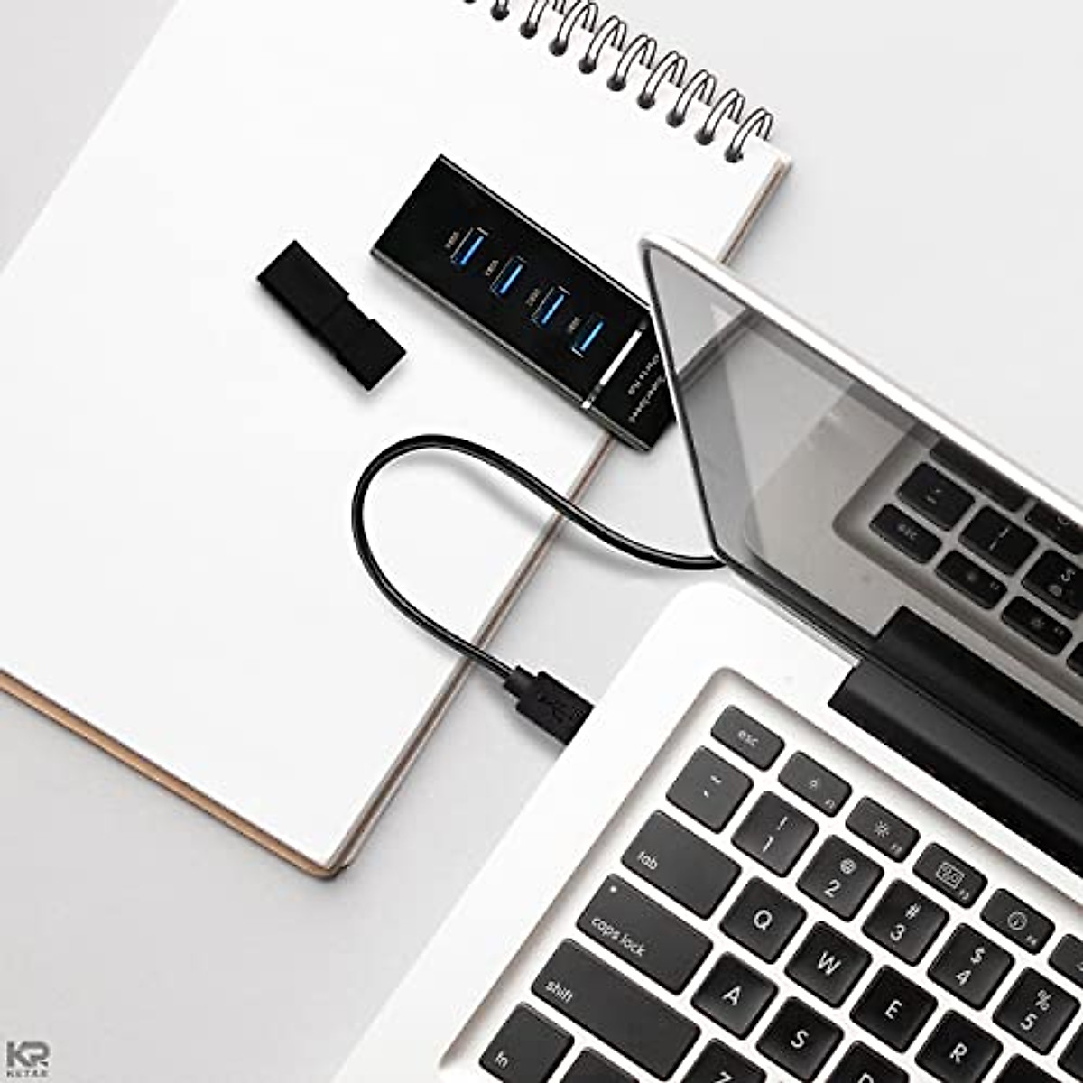 USB Hub 3.0 Extra USB Ports for Laptops - PC USB Extension Cable 4 Multiple USB Port for Laptop USB Port Expander USB Adapter - Computer Networking Hubs Gaming Accessories 3.0 Flash Drive Adapter