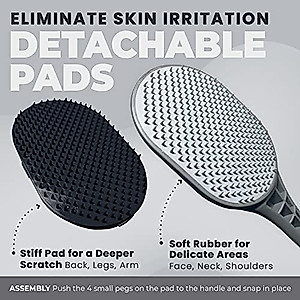 The Ultimate Back Scratcher, Scalp Massager, Back Massager, & Exfoliator - Large Scratch Surface, an All Body Back Scratcher That Gives a Deep Soothing Scratch