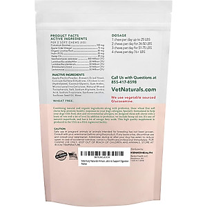 Veterinary Naturals - Immune & Allergy Chews - Probiotic Dog Treats - 60 Soft Chews - Allergy Relief from Food & Environmental Allergies, Help Improve Skin & Coat, Boost Overall Health