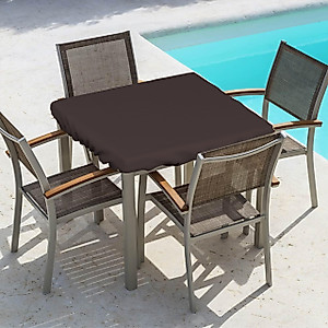 Covers & All Square Table Top Cover, 12 Oz Waterproof UV & Weather Resistant Patio Table Cover, Outdoor Table Cover for Patio Outdoor Furniture & Coffee Table (24” L x 24” W x 6” H, Coffee)