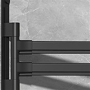 SOOVI Pot Lid Holder Wall Mounted Towel Rack Without Drilling Self-adhesive Space Aluminum Kitchen Bathroom Towels Barr