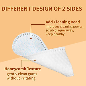 yadee Dog Dental Care Wipes - Cat & Dog Teeth Cleaning Finger Wipes - Dog Tooth Brushing Kit Dental Wipes - Reduces Plaque & Freshens Breath (100 Pcs)