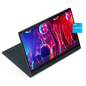 Lenovo IdeaPad Flex 5i 14" FHD 2-in-1 Touchscreen Laptop, Intel Core i3-1115G4(up to 4.1GHz), 4GB RAM 128GB PCIe SSD, Abyss Blue, Windows 11 in S Mode