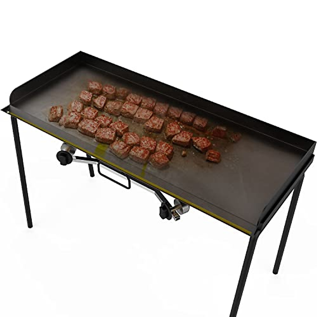 MixRBBQ 14 x 32 inch Heavy Duty Steel Griddle with Carrying Bag for Camp Chef Stove Grill, Nonstick Flat Top Cooking Griddle, Outdoor BBQ Camping Grills Accessories