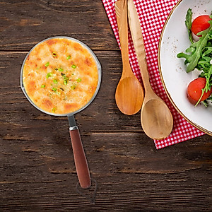 Hemoton 2pcs Non-stick Frying Pan Mini Kitchen Skillet Stainless Steel Egg Pan Multi-use Omelet Pan Stainless Steel Frying Pan Stainless Skillet Cooking Pan (Diameter 12CM/4.7 INCH)