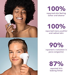 Spa Sciences - NOVA - Cleansing Brush with Bristles & Infusion System – Anti-Aging Facial Exfoliating, Waterproof, and USB Rechargeable