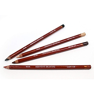 Derwent Drawing Pencils and Accessories, Soft, Metal Tin, 6 Count (0701089), Red