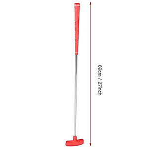 VGEBY Mini Putter, 27inch Mini Rubber Head Stainless Steel Shaft Putters for Children(Red) Supplies