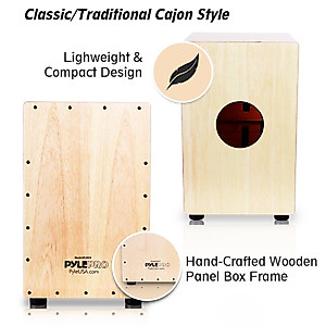 Pyle Jam Cajon with ChromaCast Cajon Bag (PCJD18)