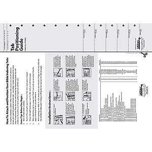Tabbies Gold-Edged Bible Indexing Tabs, Old & New Testament, 80 Tabs Including 64 Books & 16 Reference Tabs (58331)