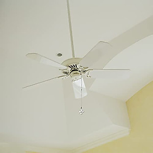 defutay Ceiling Fan Pull Chain - Fan Metal Lighting Pendant Chain Ceiling Fan Zipper Accessories Decoration - Suit for Fans and Light Fixtures Pulls Extension or Replacement (Silver)