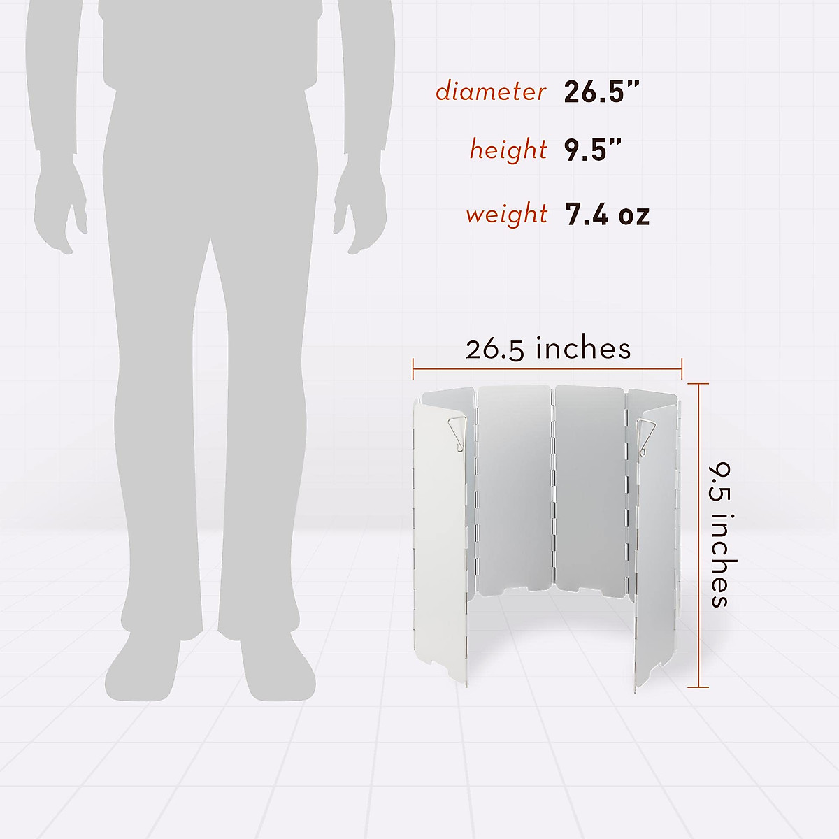 Solo Stove Solo Aluminum Windscreen: for Use and Other Backpacking Stoves, Camping Stoves, Butane Stoves, Alcohol Stoves