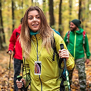 CalorMixs Silicone Phone Card Holder Sleeves with Wrist Strap,Stretchy Credit Phone Case Holder for Back of Phone,Universal Cell Phone Pocket Neck Lanyard for Phone Android Smartphone (Black+White)