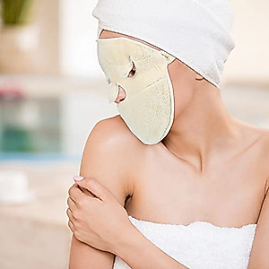 2 Pieces Towel Mask Reusable Face Towel Mask Facial Steamer Towel Moisturizing Towel Mask Beauty Skin Care Mask for Women Girls