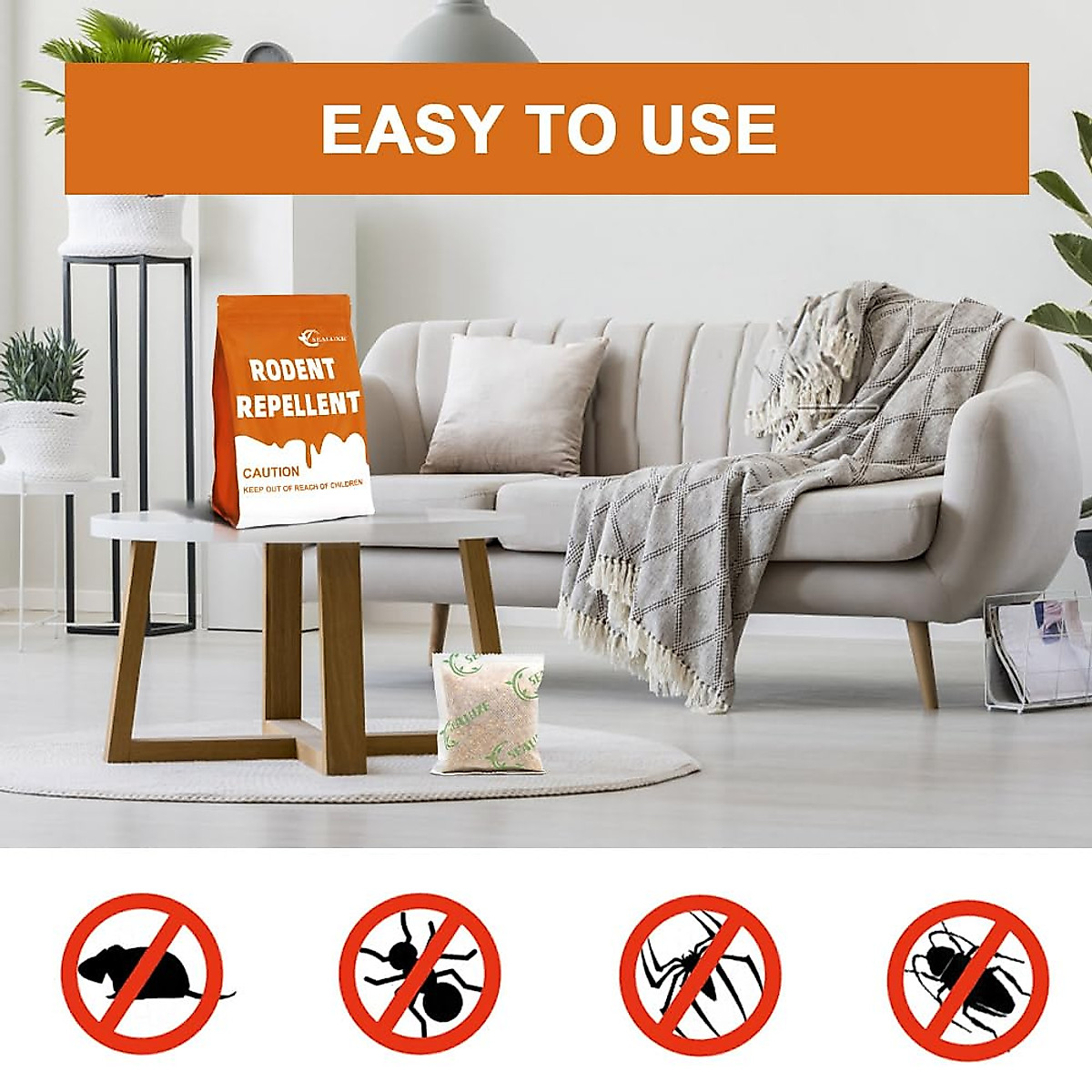 DALIYREPAL Rodent Repellent Peppermint, Mouse Repellent Outdoor/Indoor, Peppermint Oil to Repel Mice/Mouse/Rats, Mice Repellent for House,RV Rat Repellent 12-Packs