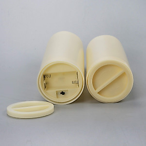 iZAN 1 Pack Waterproof Outdoor Flameless Candle with Timer 3” x 7” Battery Operated Electric LED Pillar Candle for Gift Home Décor Party Wedding Supplies Garden Halloween Christmas Decoration