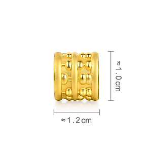 CHOW SANG SANG 999 24K Solid Gold 'Hello World' Abacus Charm Bracelet for Women 91354C