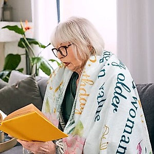 70th Birthday Gifts for Women,70th Birthday Decorations for Women,70th Birthday Gift Ideas,Happy 70th Birthday Decorations for Her,Wife,Sister,Friend,Soft Throw Blanket 50" X 60"