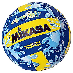 Mikasa Aqua Rally, Blue/Yellow, Recreational Water Volleyball