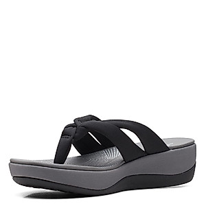 Clarks Women's Arla Kaylie Flip-Flop, Black, 5