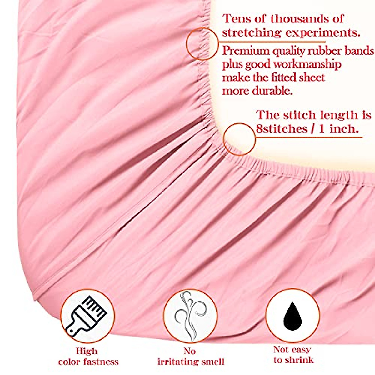 NTBAY 4 Piece Ultra Soft and Breathable Toddler Bedding Set, Microfiber Crib Sheet Set, Includes Quilted Comforter, Fitted Sheet, Flat Top Sheet and Envelope Pillowcase for Boys and Girls, Pink