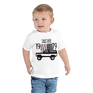 1979 K5 Blazer Truck Toddler Short Sleeve T-Shirt White