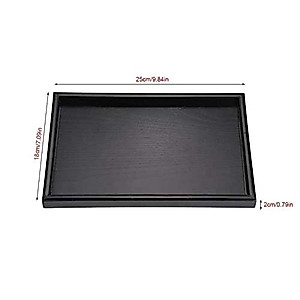 GEEKLLS Breakfast Tray Rectangle Shape Solid Wood Tea Coffee Snack Food Meals Serving Tray Plate Restaurant Trays Tea