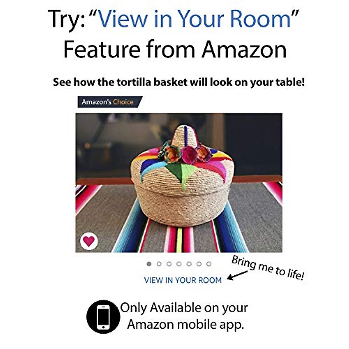 2-Pack Genuine Mexican Handwoven Tortilla Basket | Fiesta Mexican Tortilla Warmer |Tortilla Holder |Tortillero | Palm Straw Baskets Handmade in Mexico | Mexican Bowls (1, Floral)