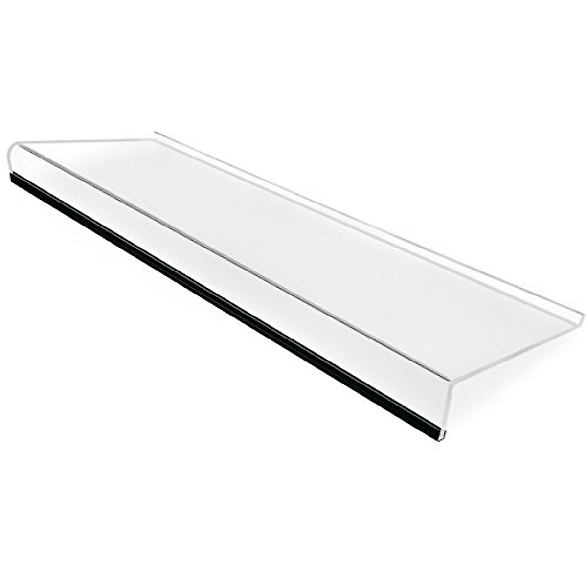 Lonkiktik Keyboard Stand for Office Desk, 5mm Thickness Premium Acrylic Keyboard Riser Ticker Than Others, Ergonomic Tilted Computer Keyboard Holder for Home Table