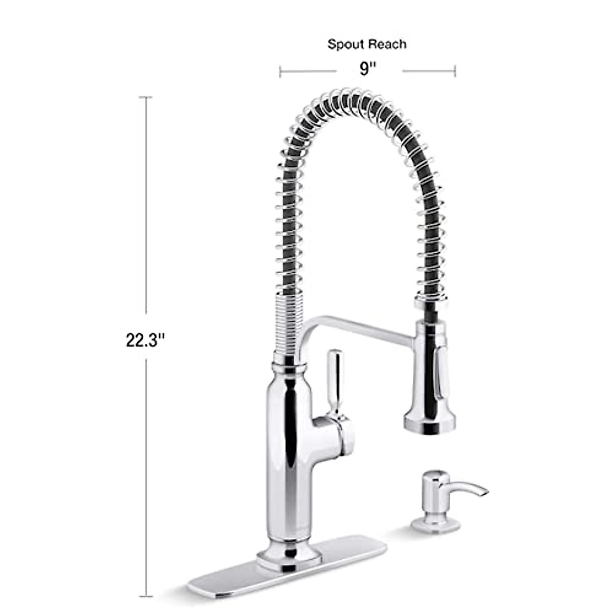Kohler Ealing Polished Chrome High-arc Kitchen Faucet