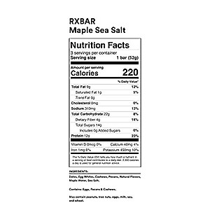 RXBAR Protein Bar, Variety Pack, 10 Flavors, 55oz Box (30 Bars)