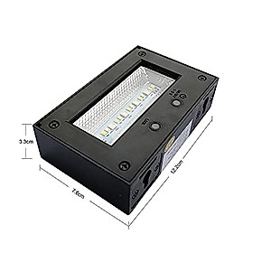 Kangl Solar Outdoor Waterproof Wall Lantern,LED Aluminum Rectangle Up and Down Free Wiring Lights,Home Garden Dimmable Light,for Garage Front Porch Doorway Patio