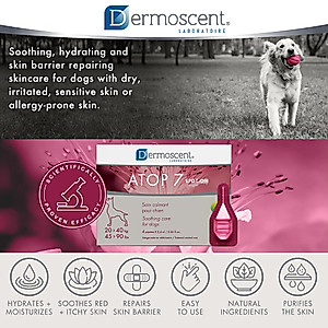 Dermoscent ATOP 7 spot-on - Large Dogs 45-90 lbs - Soothing Care for Sensitive, Dry and Itchy Skin or Allergy Prone Skin - Natural Ingredients - 4 pipettes