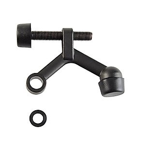 Delaney Hardware 402602- Hd Hinge Pin Door Stop, Black