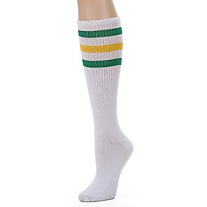 Leotruny 3 Pairs Over the Calf Tube Socks (C01-3pairs Multicoloured)
