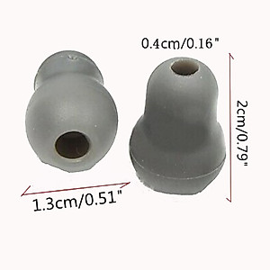 FASTROHY 10Pcs Silicone Soft Earplug Eartips Earpieces for Littmann Stethoscope Reusable Grey