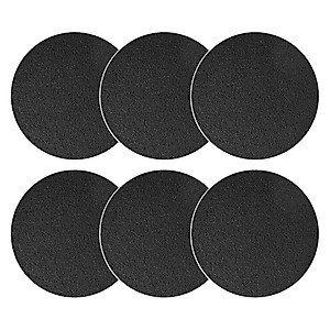 HQRP 6-Pack Charcoal Filters for Compost Bucket 7.25 Inch Round Compost Bin Filter for Kitchen Countertop Pail