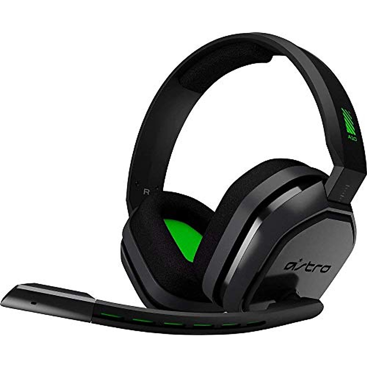 ASTRO Gaming A10 Headset for Xbox One/Nintendo Switch / PS4 / PC and Mac - Wired 3.5mm and Boom Mic by Logitech w/Microfiber Cloth - Bulk Packaging - (Green/Black)