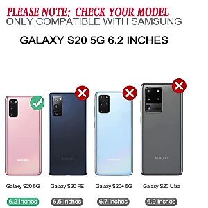 Galaxy S20 Case Samsung S20 Case with 2 Pack Self Healing Flexible TPU Film, YmhxcY [Military-Grade] 360°Finger Ring Holder Shockproof Protective Caser for Samsung Galaxy S20-Black