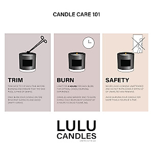Lulu Candles | Jasmine, Oud & Sandalwood | Luxury Scented Soy Jar Candles | Hand Poured in The USA | Highly Scented & Long Lasting- 9 Oz.
