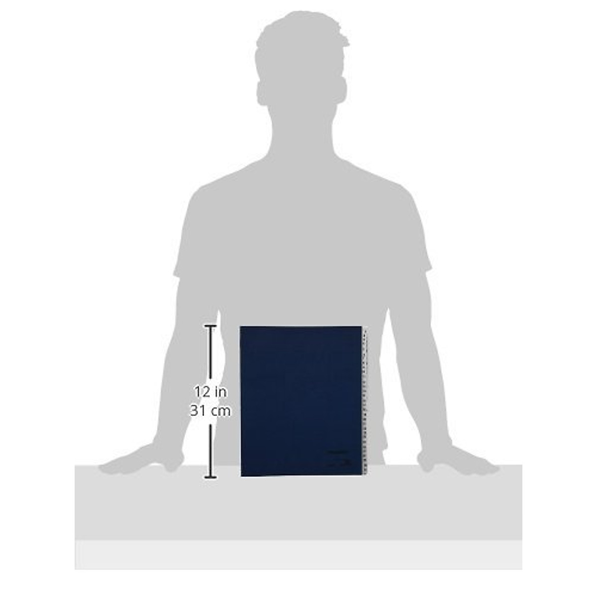 Pendaflex DDF5OX Expanding Desk File, 1-31/Jan-Dec, Letter, Acrylic-Coated Pressboard, Dark Blue (DDF5-OX)