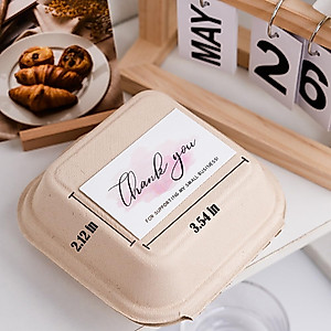 Lannso Thank You Cards Small Business, 120 PCS 4 Styles Thank You Cards for Retail Store 2x3.5 Inch, Recommended for Online Retailers, Small Business Owners and Local Stores(QS215)